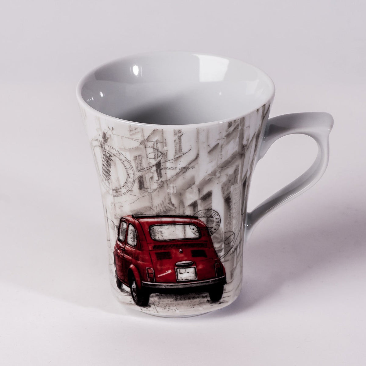 Mug 300ml Red Fiat – Diamond Fine Porcelain